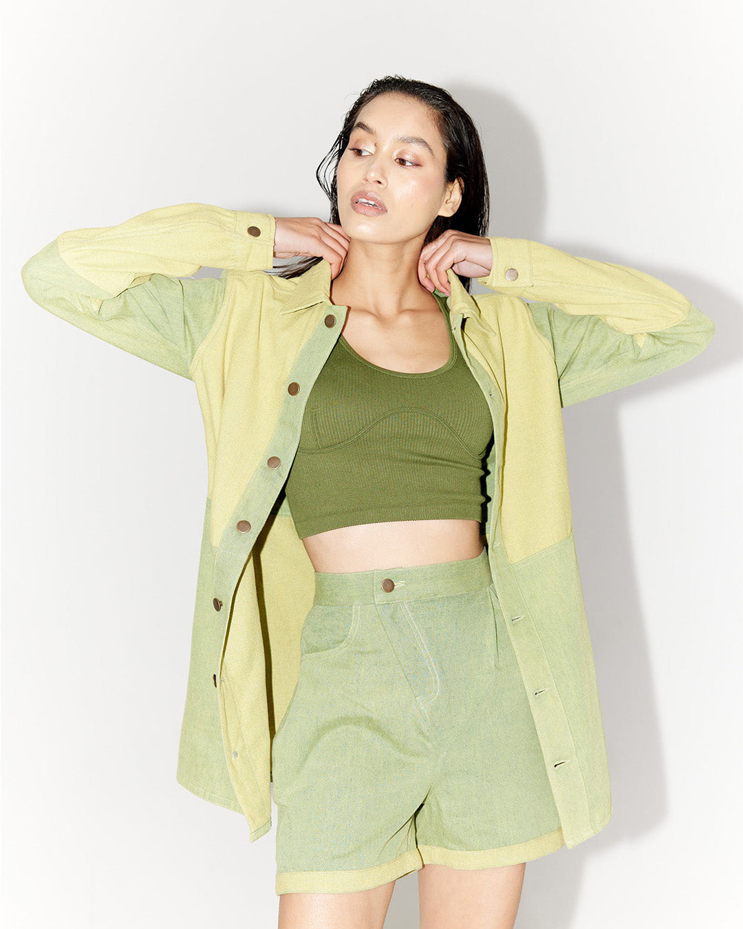 High Rise Asymmetric Shorts – 21.12
